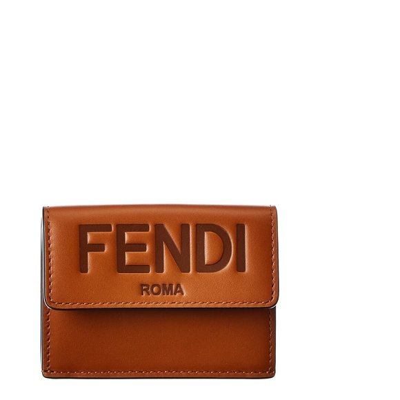 Fendi | Bags | Fendi Micro Trifold Leather French Wallet | Poshmark